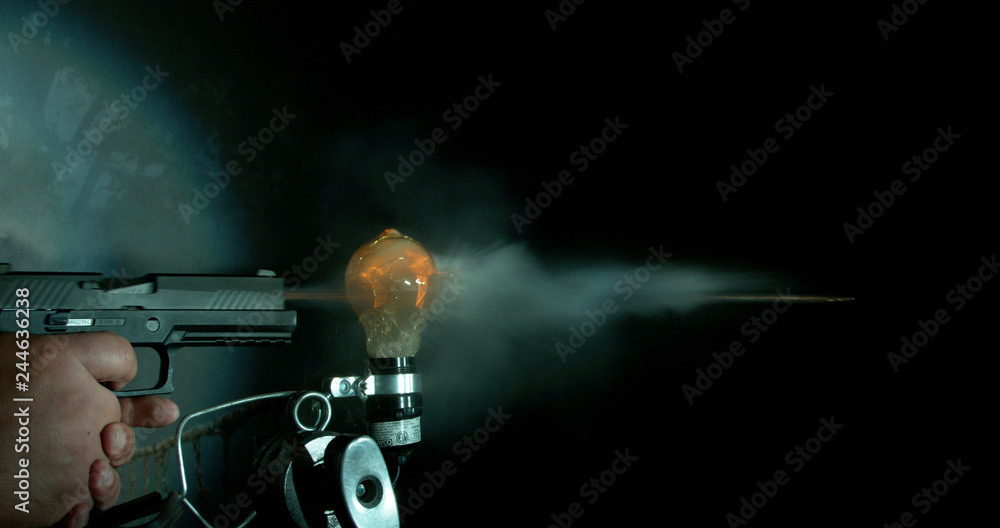 Pistol Shooting Bullet
