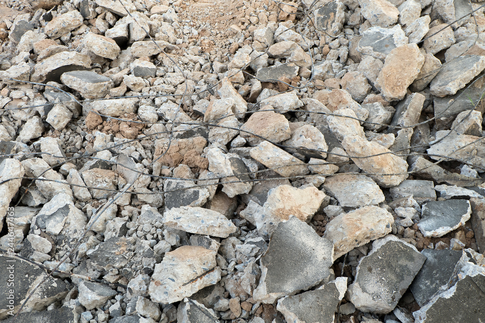 broken bricks and mortar Stock Photo | Adobe Stock