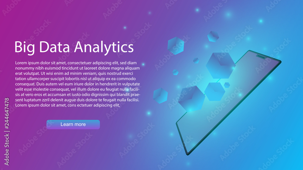 big data analytics vector infographic,ai or artificial intelligence in ...