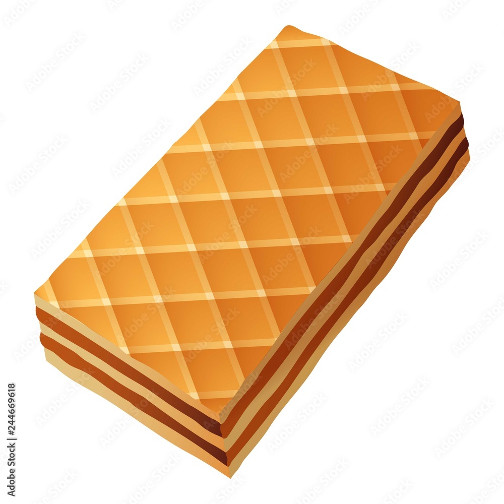 Candy cookie wafer icon. Cartoon of candy cookie wafer vector icon for ...