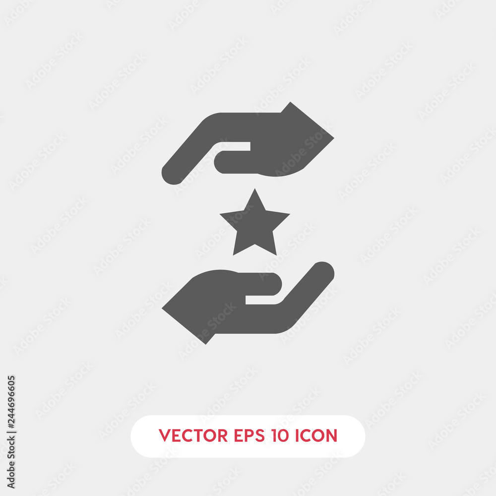 Save star icon. Save point icon vector. Linear style sign for mobile ...