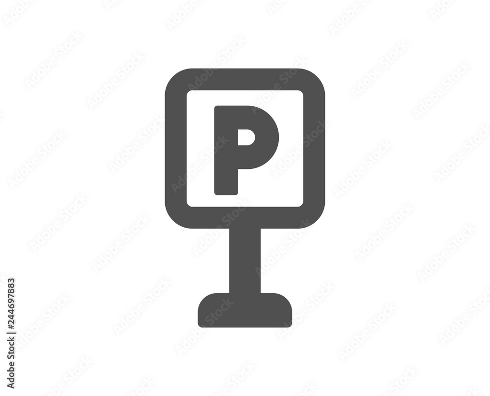 Parking icon. Car park sign. Transport place symbol. Quality design ...