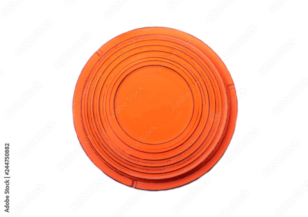 Flying target plate for shotgun sport isolated on white Stock Photo ...