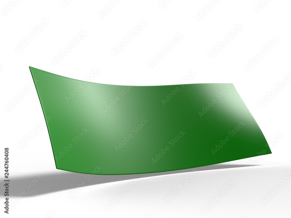 Blank car bumper sticker for print advertisement and mock up. 3d render ...