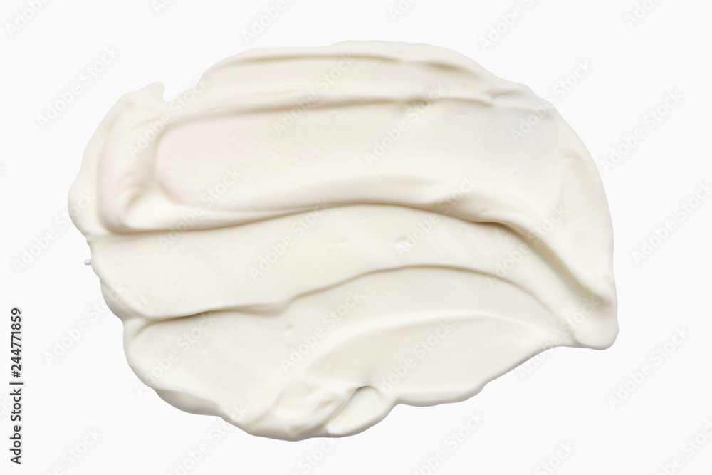 Sour cream texture, top view Stock Photo | Adobe Stock