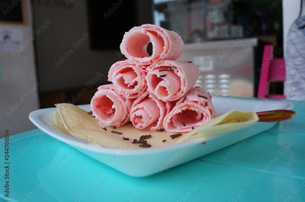 Helado Roll Stock Photo | Adobe Stock