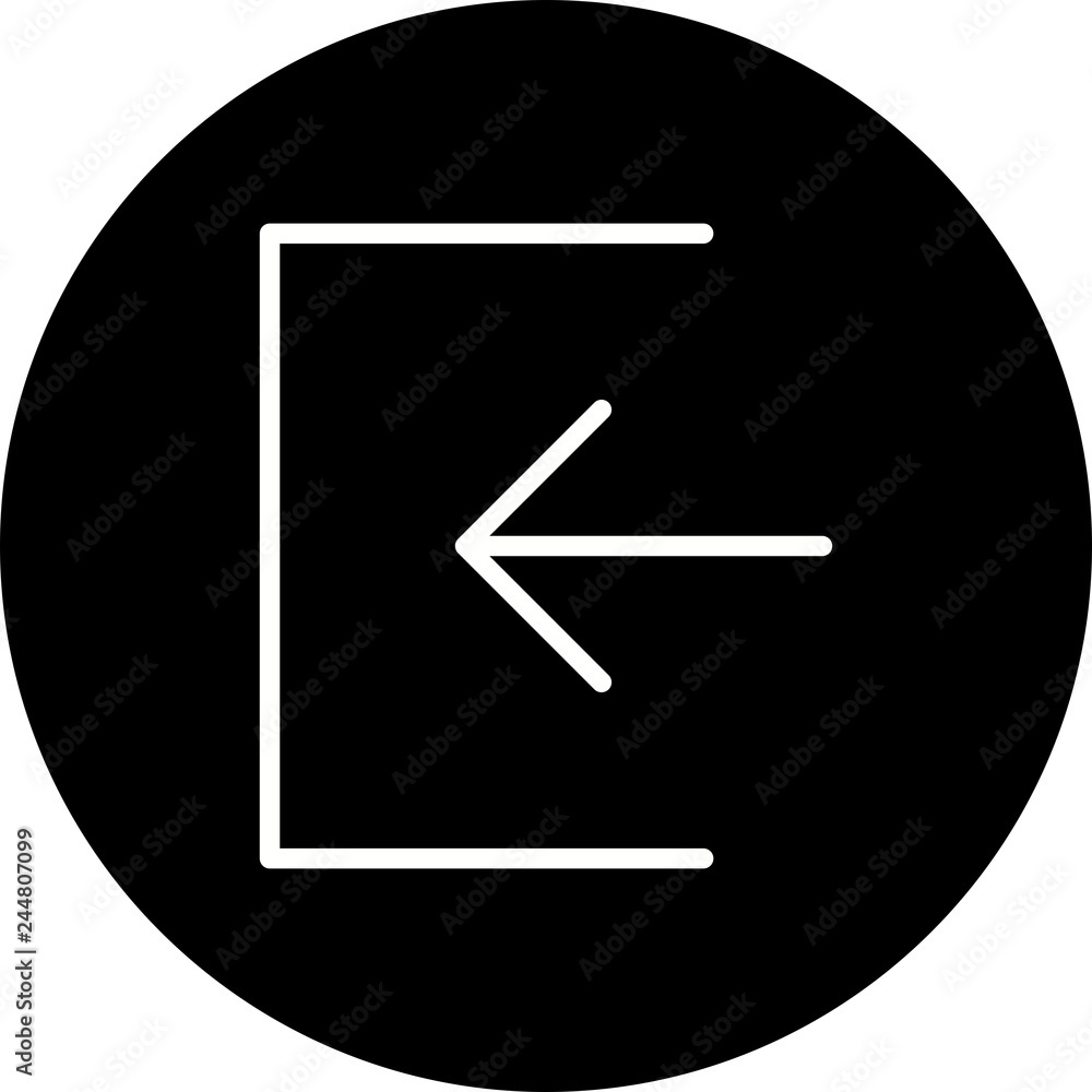 Vector Sign In Icon Stock Vector | Adobe Stock