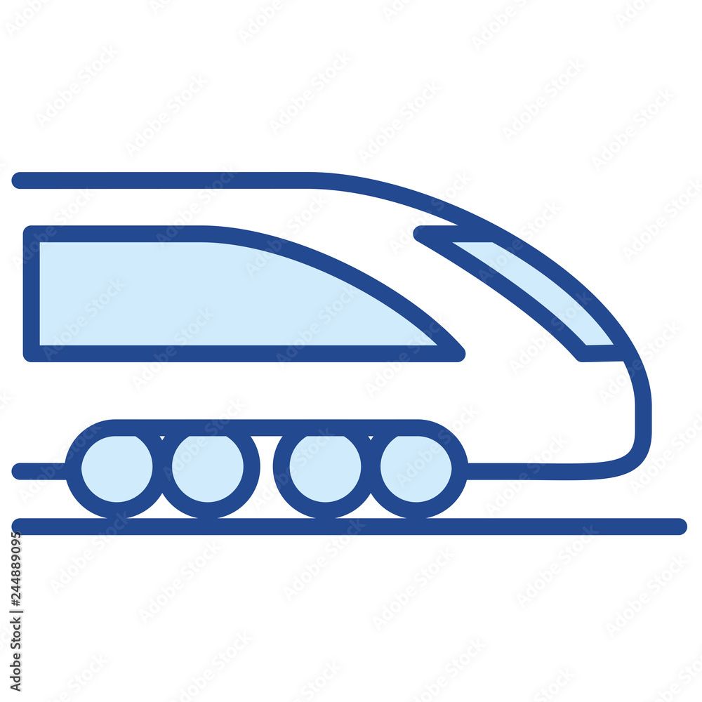 Schnellzug, Bahn Vector Icon Illustration Stock Vector | Adobe Stock