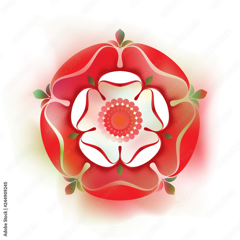Tudor Dynasty Rose – Emblem vector shaded illustratioTudor Rose ...