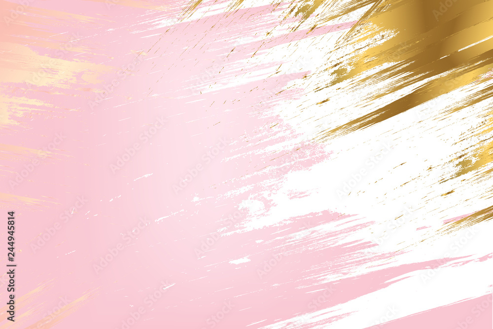 design templates for company. Pastel colors and gold brush strokes ...