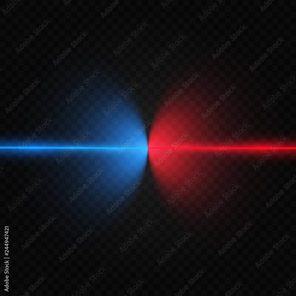 Photo & Art Print Two color light is isolated on transparent background ...