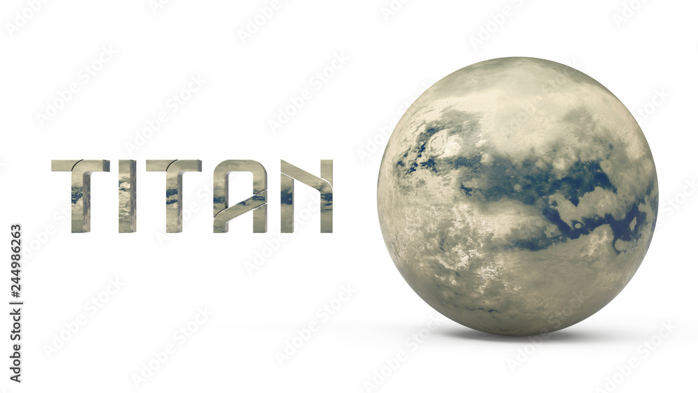 Titan Scale Of Planets