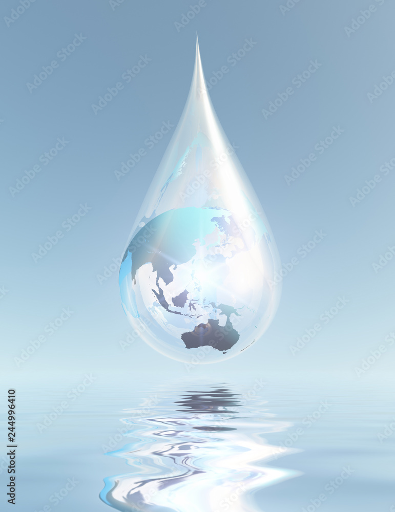 Earth Water Resources Stock Illustration | Adobe Stock