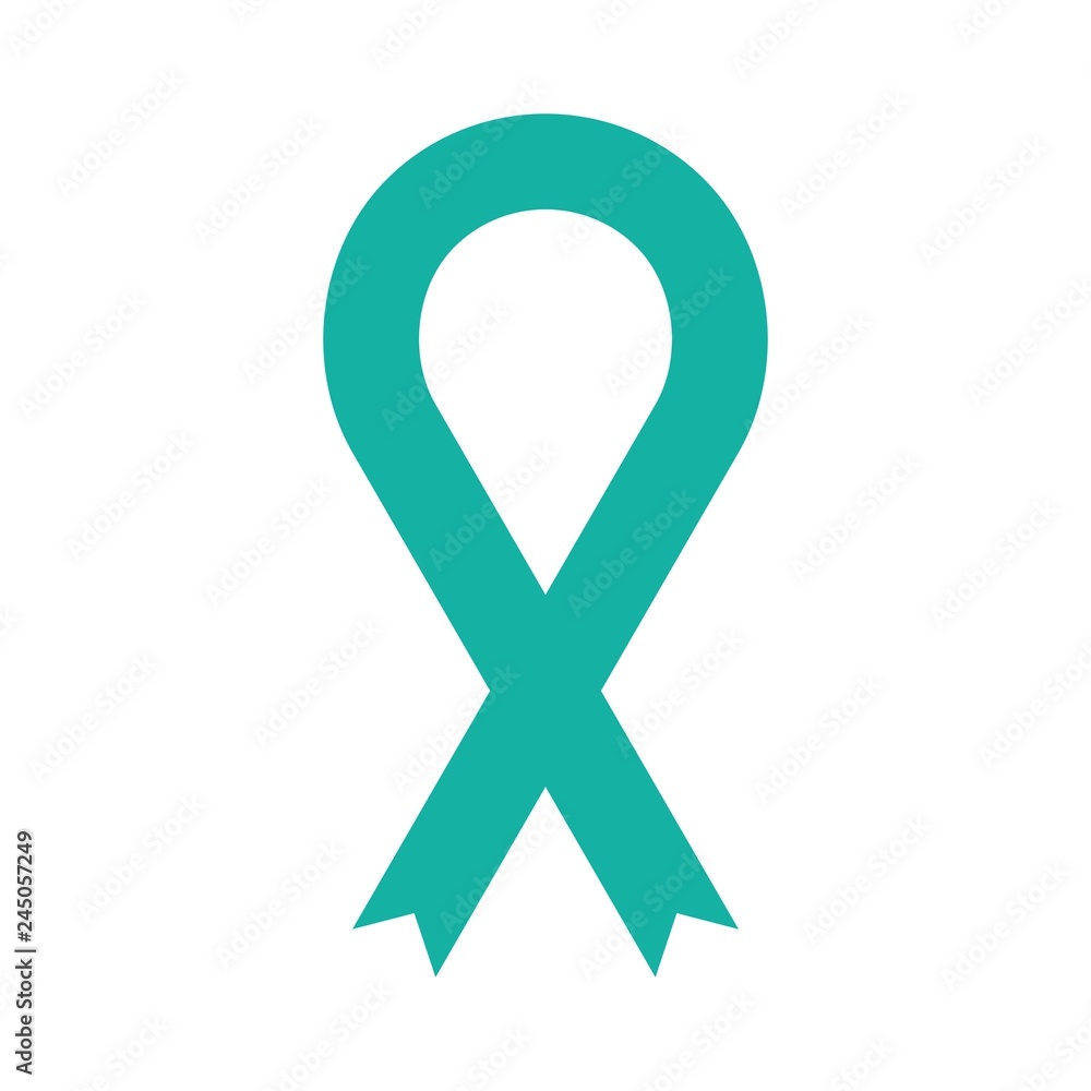 ovarian cancer ribbon vector logo. Stock Vector | Adobe Stock