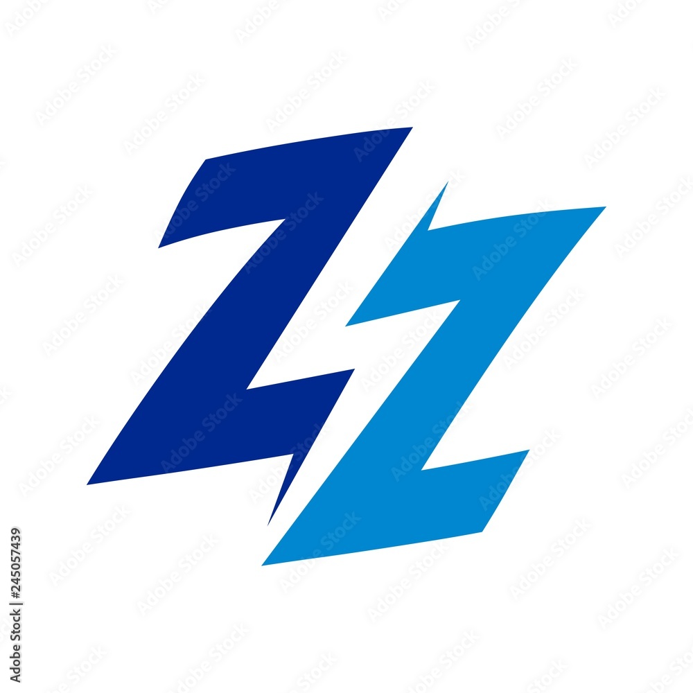 letter Z and Z with thunder vector logo. Stock Vector | Adobe Stock letter Z and Z with thunder vector logo. Stock Vector | Adobe Stock