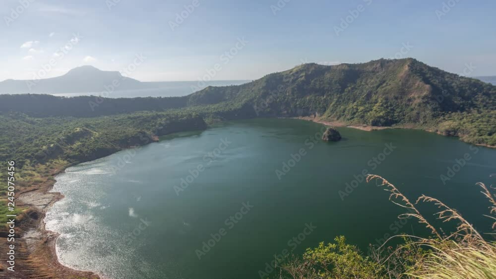 The Taal Volcano is located in the city of Tagaytay, in the Philippines ...