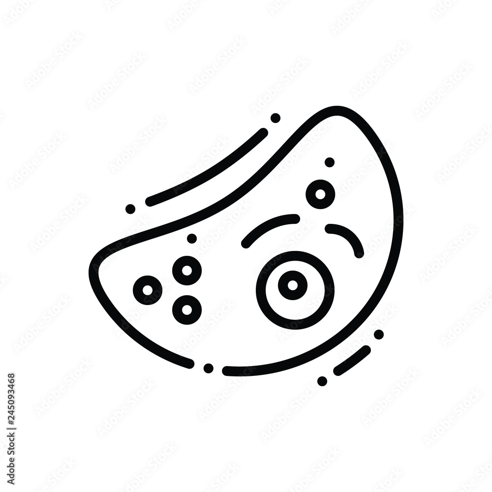 Black line icon for cell Stock Vector | Adobe Stock