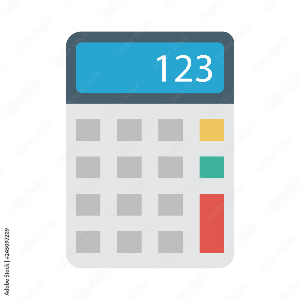 calculator accounting calculation Stock Illustration | Adobe Stock