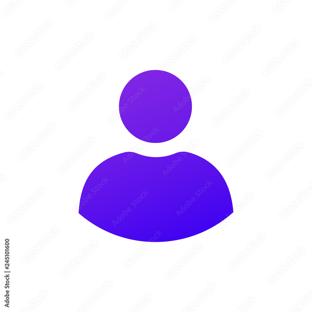 Solid Purple gradient user icon. Web icon. Stock Vector | Adobe Stock Solid Purple gradient user icon. Web icon. Stock Vector | Adobe Stock