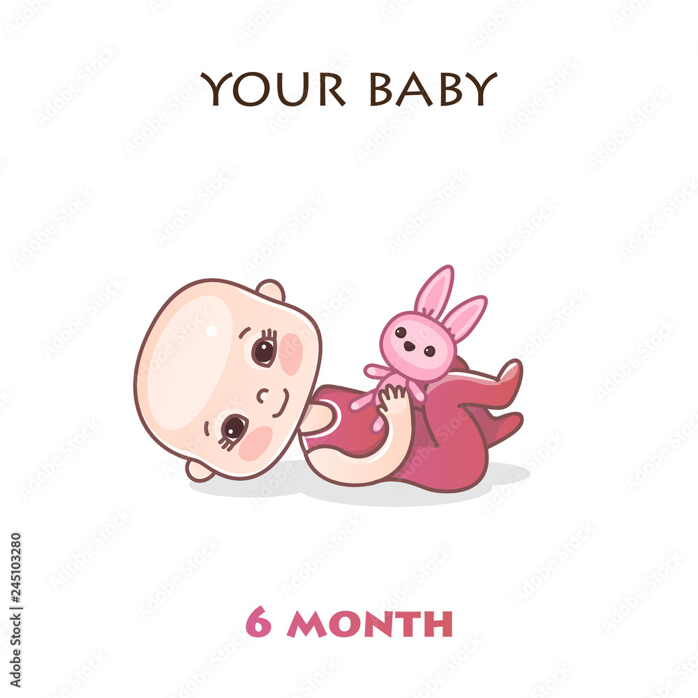 Monthly infant development. Stages of child development in the first ...