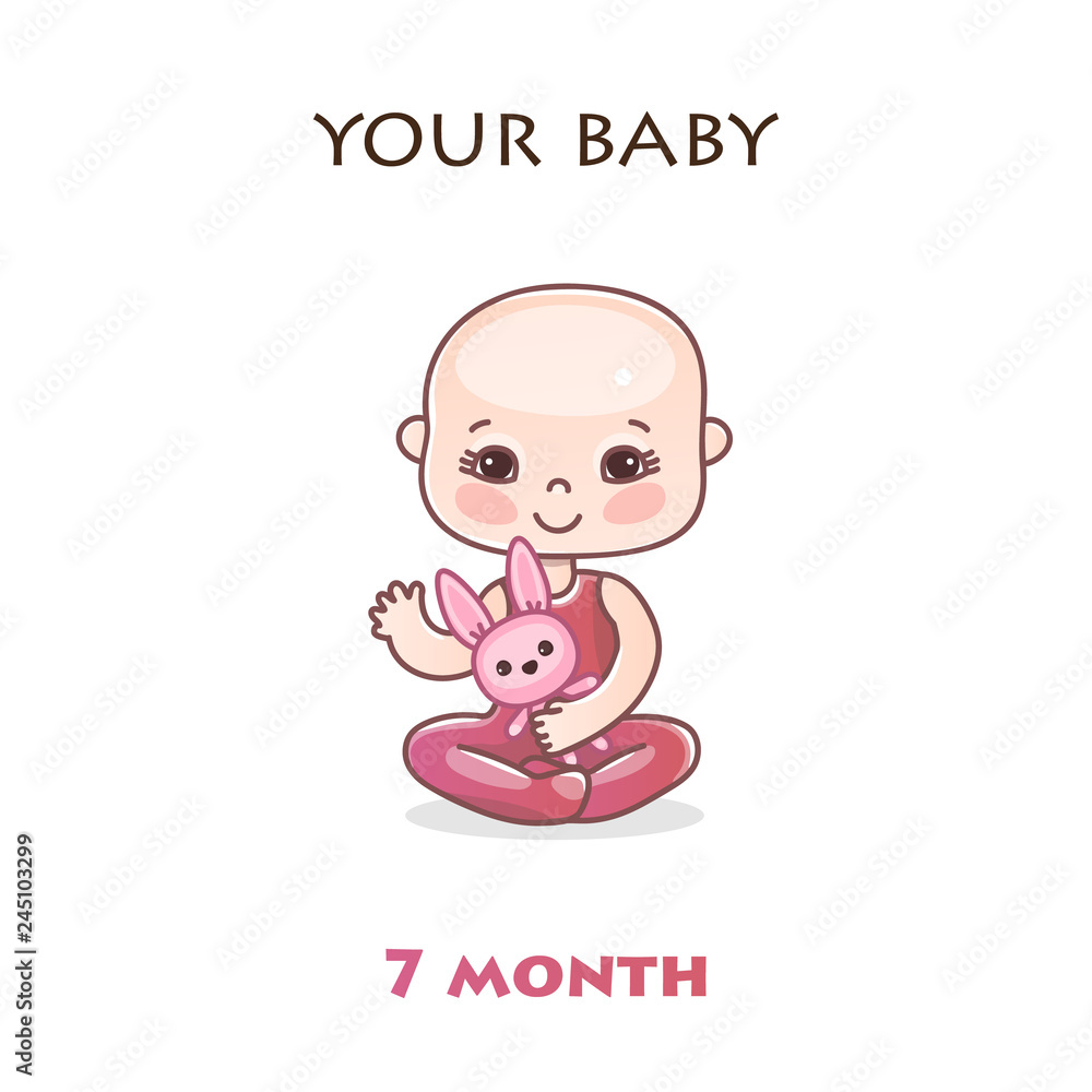 Monthly infant development. Stages of child development in the first ...