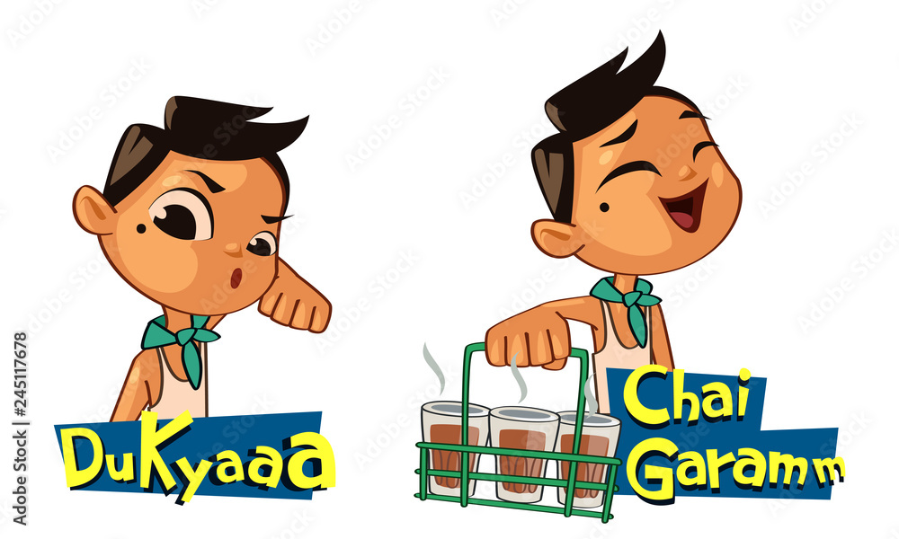Chai garam sticker vector illustration Stock Vector | Adobe Stock