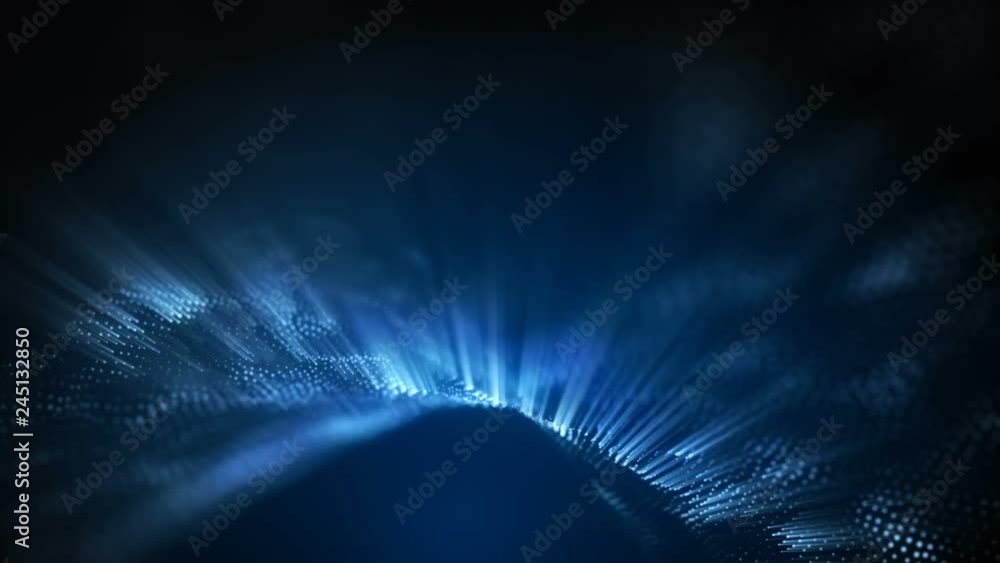 4K Abstract motion background animation shining particles stars sparks ...