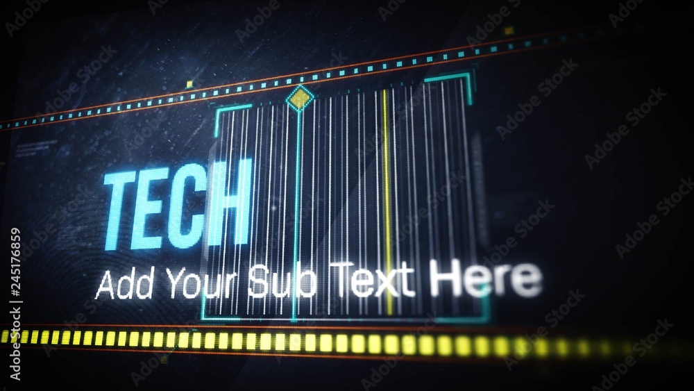 LED Tech Titles Stock Template | Adobe Stock