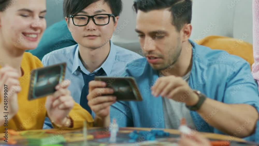 Diverse Group of Guys and Girls Playing in a Strategic Uniquely ...