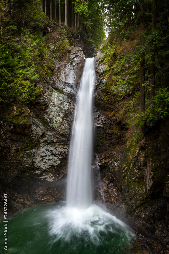 Cascade Falls Regional Park. Located Northeast of Mission, British ...