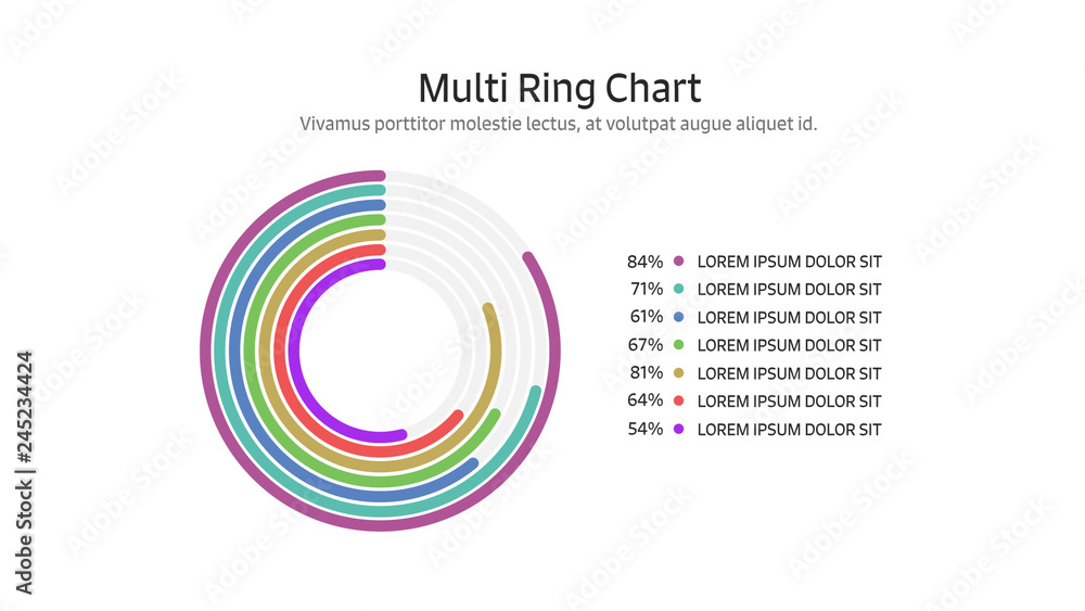 Ring Chart Infographic Stock Template | Adobe Stock