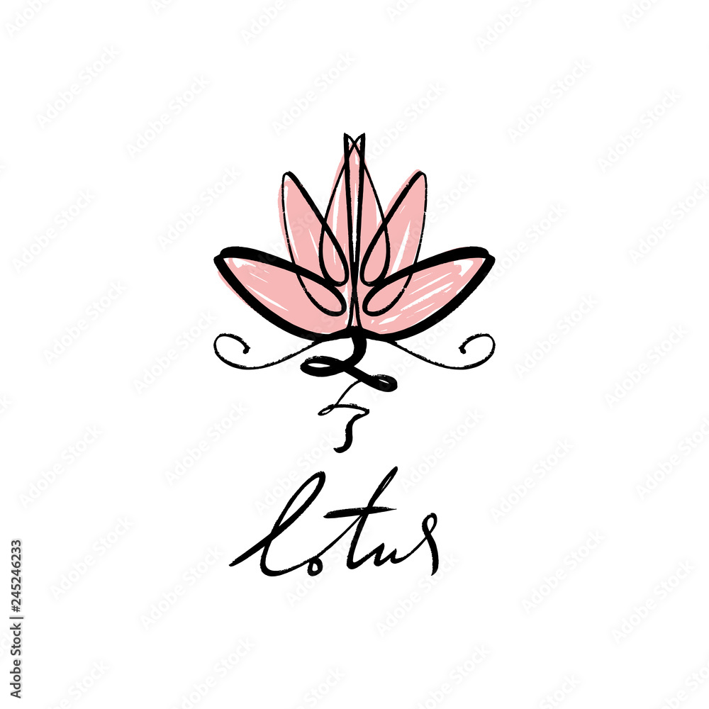 Lotus, harmony and Universe symbol, sacred geometry. Ayurveda and ...