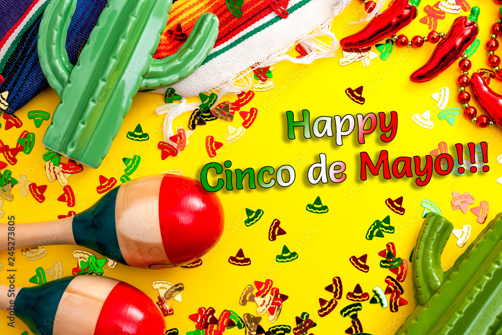 Mexican fiesta and latino party concept theme with jalapeno pepper ...