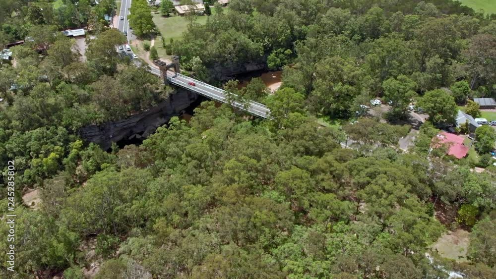 Kangaroo Valley Suspension Bridge - Hampden Bridge. One of only a few ...