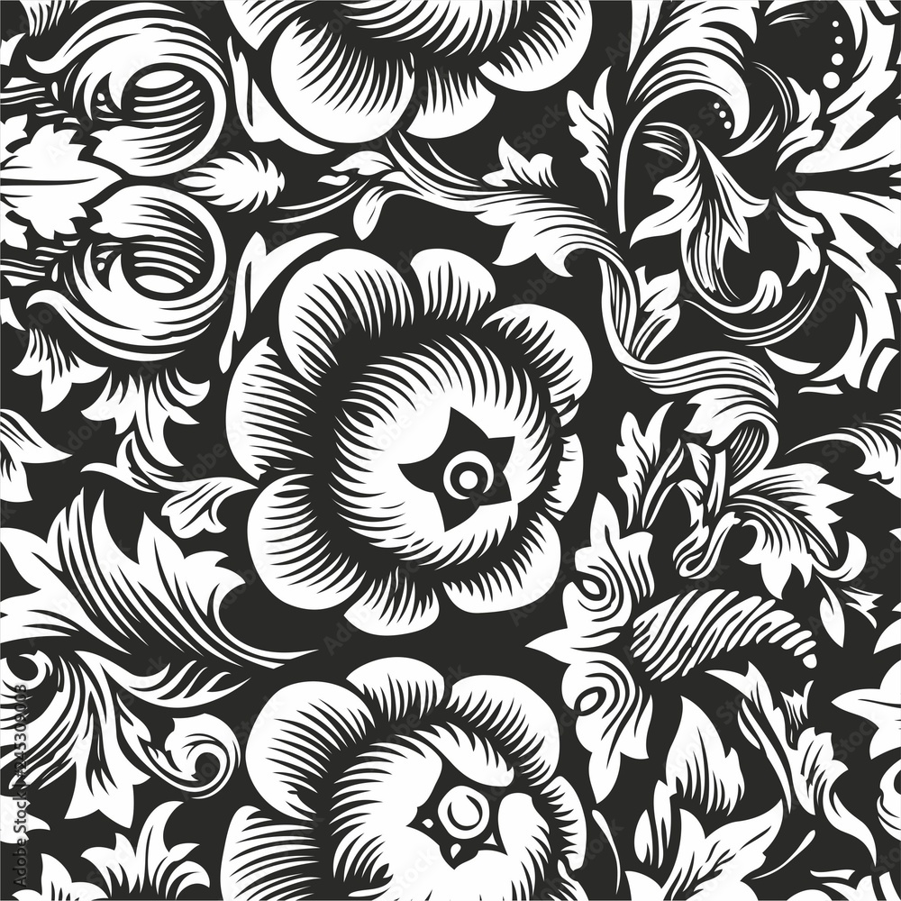 Seamless Old Russian pattern. Use as tiled pattern, background ...