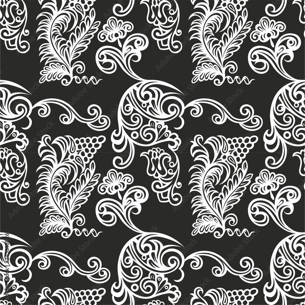 Seamless Old Russian pattern. Use as tiled pattern, background ...
