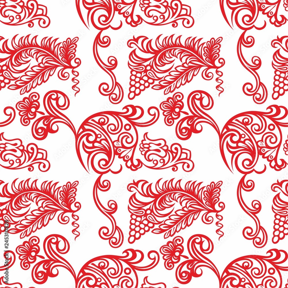 Seamless Old Russian pattern. Use as tiled pattern, background ...