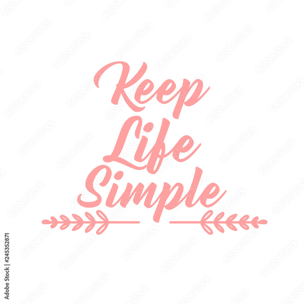 Keep Life Simple Farmhouse SVG Vector Design Stock Vector | Adobe Stock