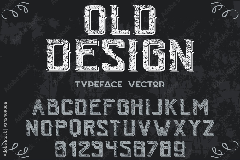 Script Font Bourbon -Typeface Vintage frame -label design, Whiskey and ...