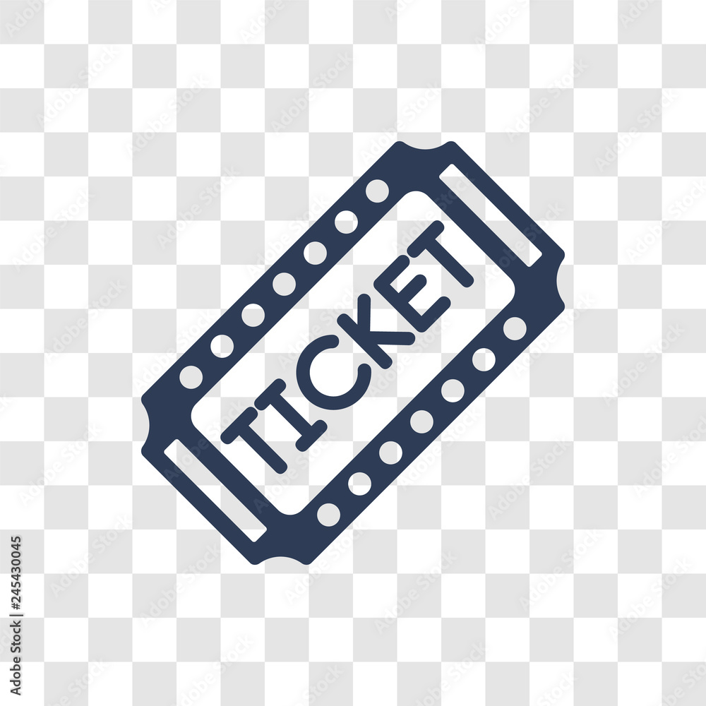 Ticket icon vector vector de Stock | Adobe Stock