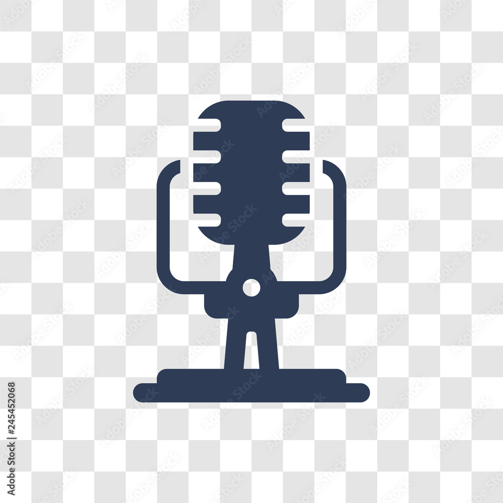 Radio Mic icon vector Stock Vector | Adobe Stock