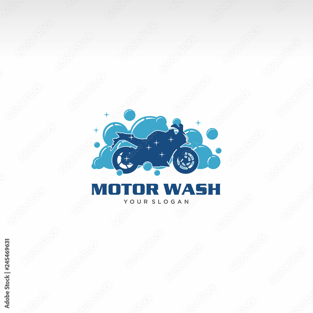 exclusive wash,special motor wash logo vector Stock-Vektorgrafik ...