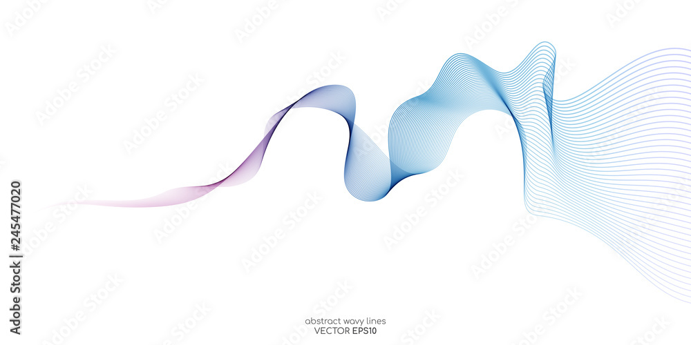 Abstract Colorful Wave Line Background Clipart