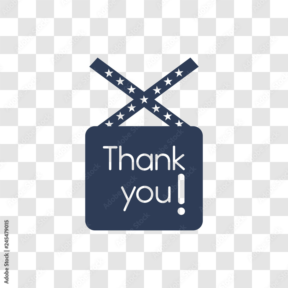 Thank you icon vector Stock Vector | Adobe Stock