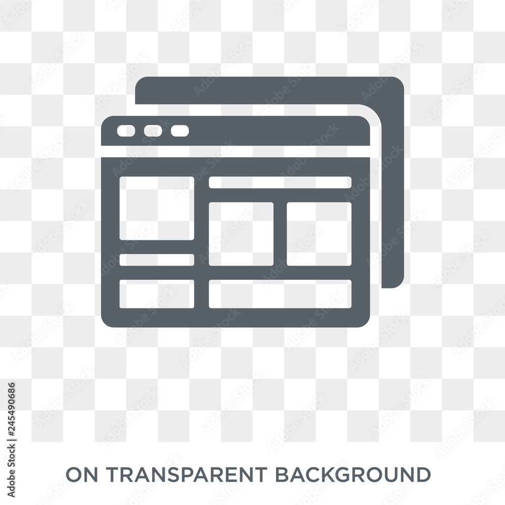 Mockup design icon. Trendy flat vector Mockup design icon on ...