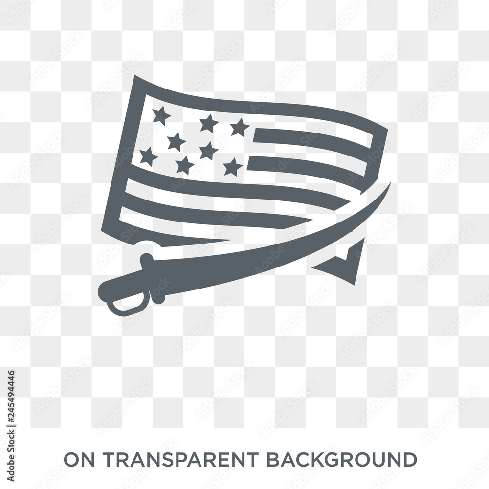 american civil war icon. Trendy flat vector american civil war icon on ...