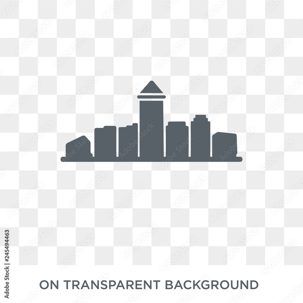 albuquerque icon. Trendy flat vector albuquerque icon on transparent ...