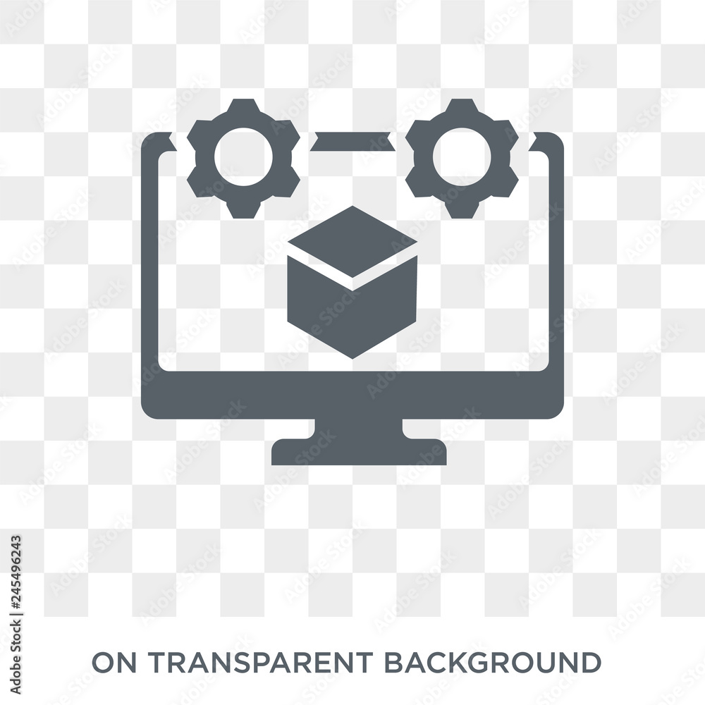 Virtual Machine icon. Trendy flat vector Virtual Machine icon on ...