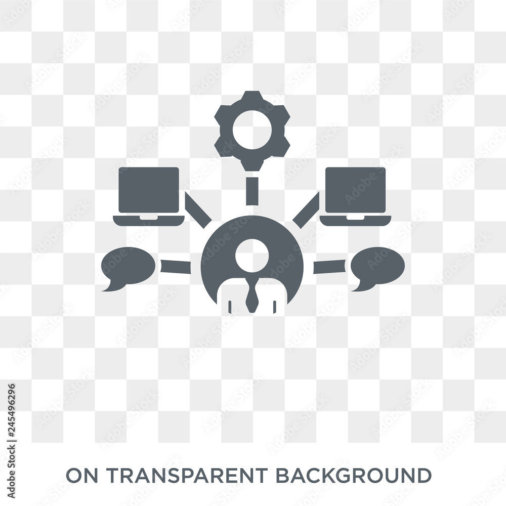 User-generated content icon. Trendy flat vector User-generated content icon on transparent ...