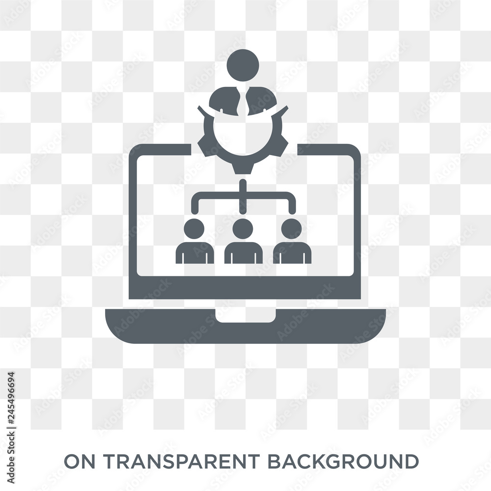 Leading icon. Trendy flat vector Leading icon on transparent background ...